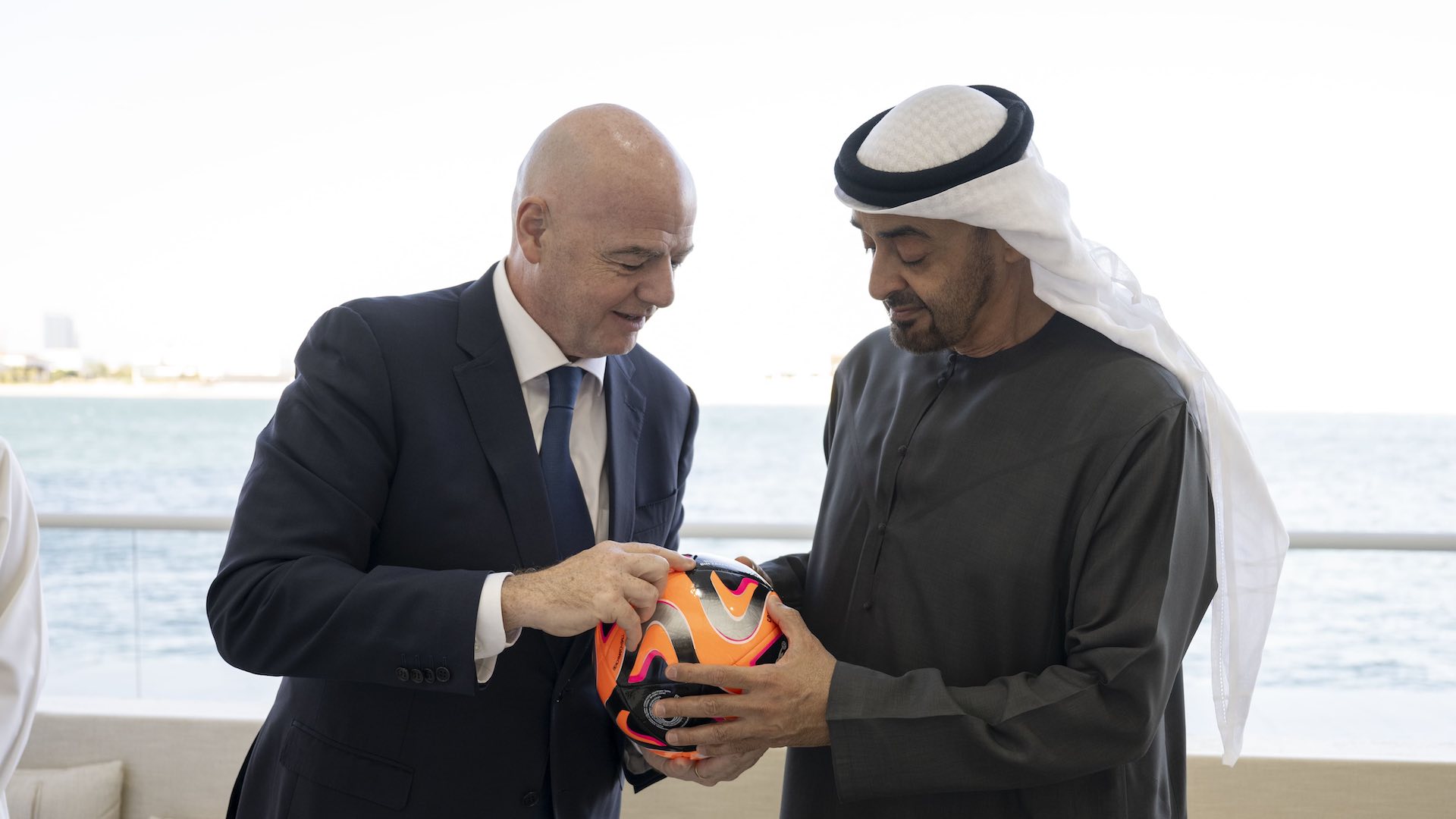 UAE president Sheikh Mohamed hosts FIFA president - Dubai Outlook